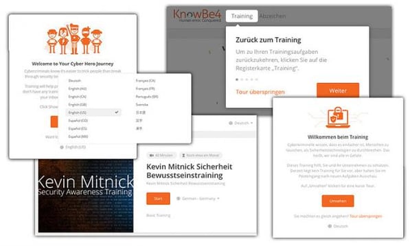 KnowBe4 Training Interface jetzt mehrsprachig verfügbar