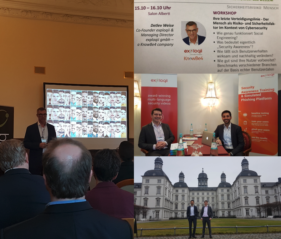 KnowBe4 @ Strategietage IT Security 2019 - Schloss Bensberg